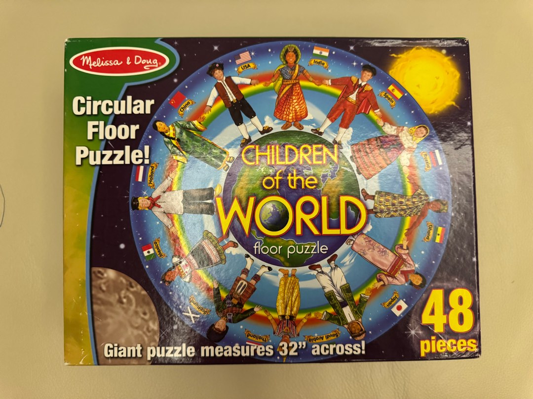 Melissa & Doug Circular, giant floor puzzle “children of the world ...