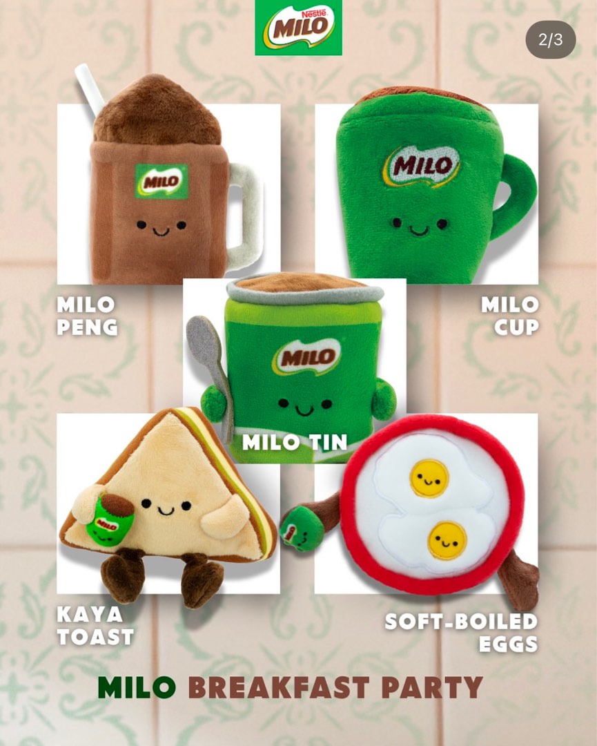 MILO BREAKFAST PARTY - KAYA TOAST & MILO PENG, Hobbies & Toys, Toys ...