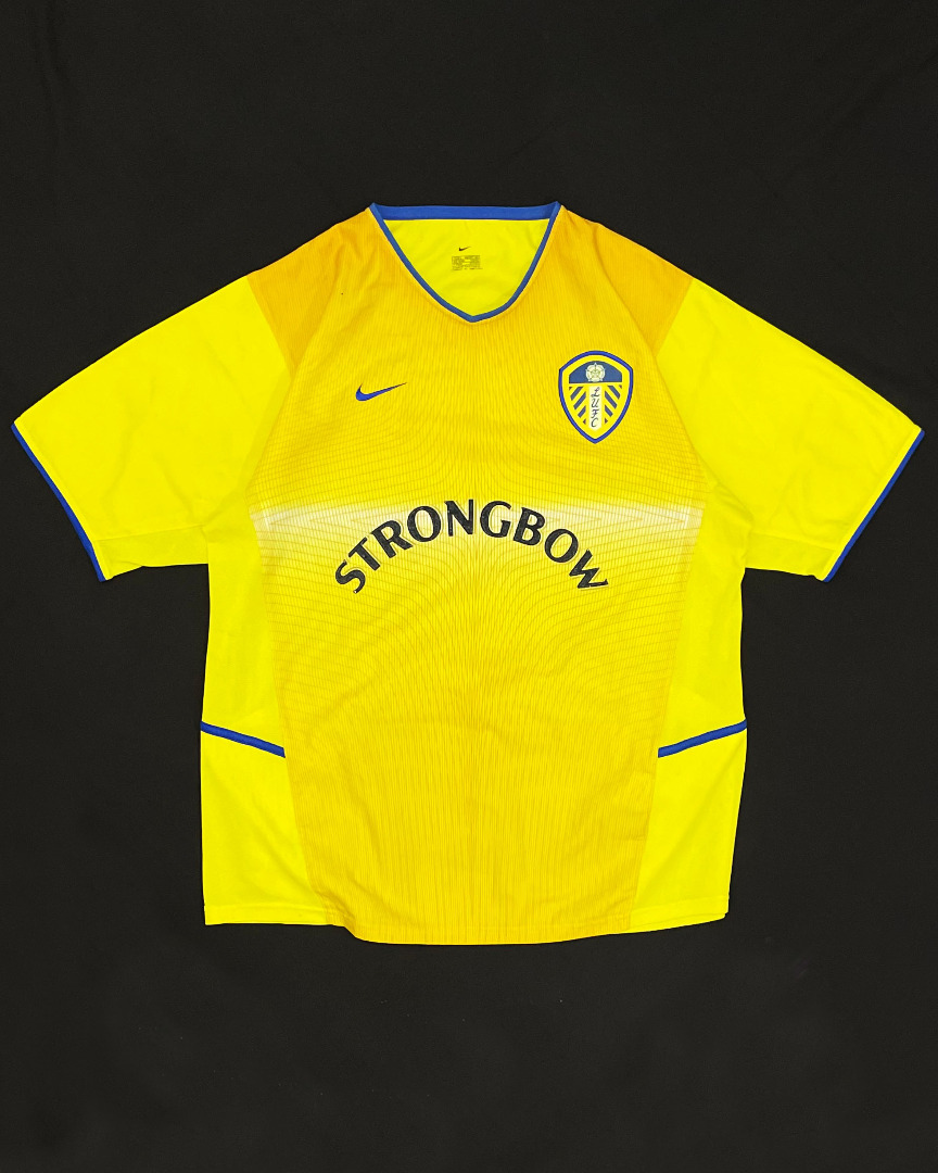 Original Nike Leeds United Away Kit 2002 2003 Jersey Bola Vintage ...