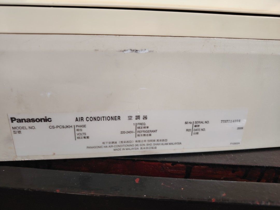 Panasonic 1HP Indoor Unit, TV & Home Appliances, Air Conditioners ...