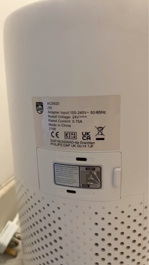 Philips Air Purifier AC0820/30 - White, TV & Home Appliances, Air ...