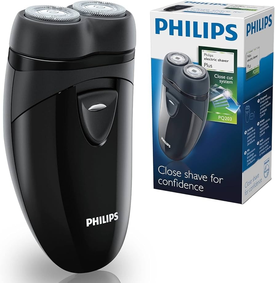 Philips Men's Electric Travel Shaver PQ203 with Travel Pouch (Cordless ...