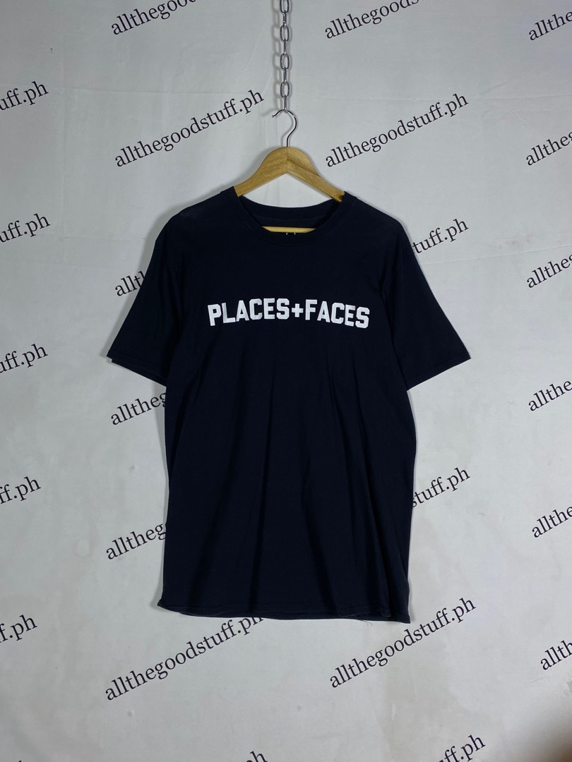 PLACES + FACES SCRIPT TEE, Men's Fashion, Tops & Sets, Tshirts & Polo ...