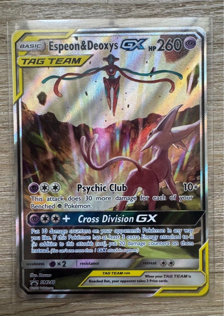[Pokemon] Tag team Espeon & Deoxys, Hobbies & Toys, Toys & Games on ...