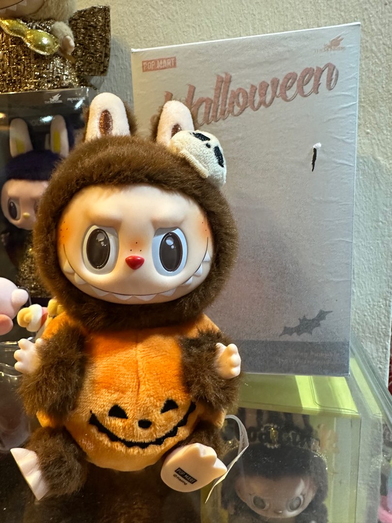 Popmart labubu pumpkin Halloween, Hobbies & Toys, Toys & Games on Carousell