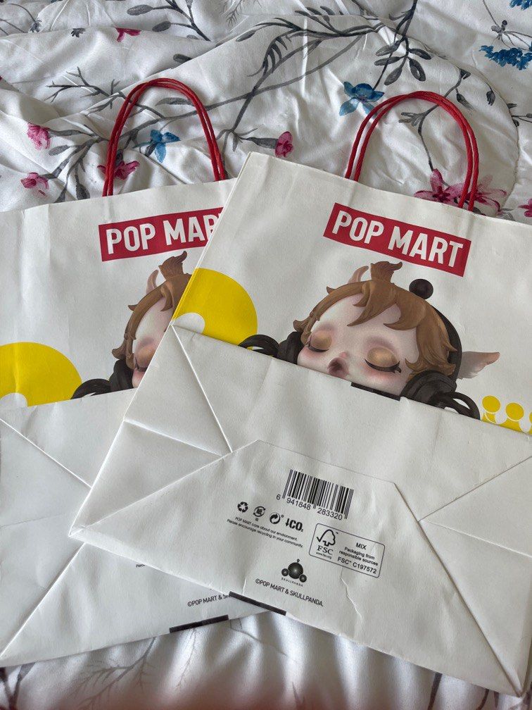 Popmart paper bag, Hobbies & Toys, Toys & Games on Carousell