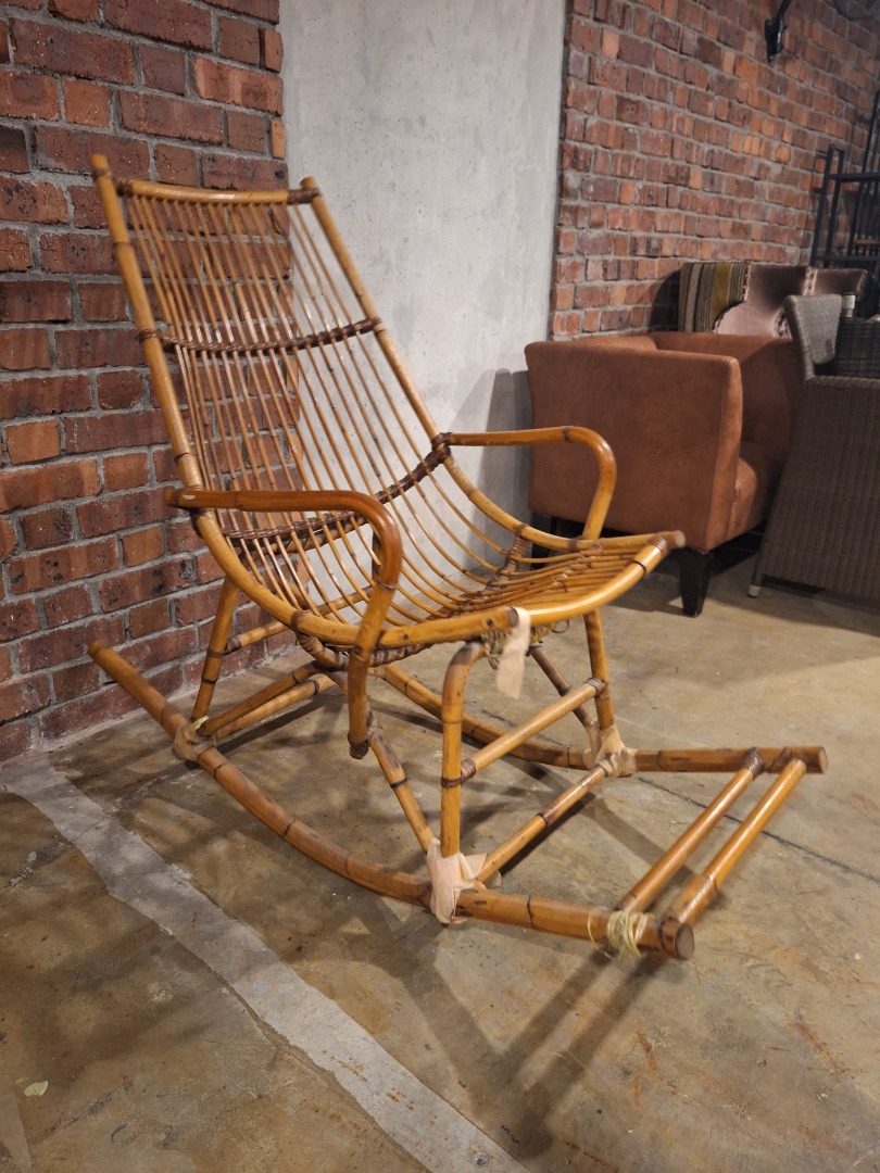 Rattan & Bamboo Rocking Chair | Kerusi Goyang Buluh dan Rotan ...