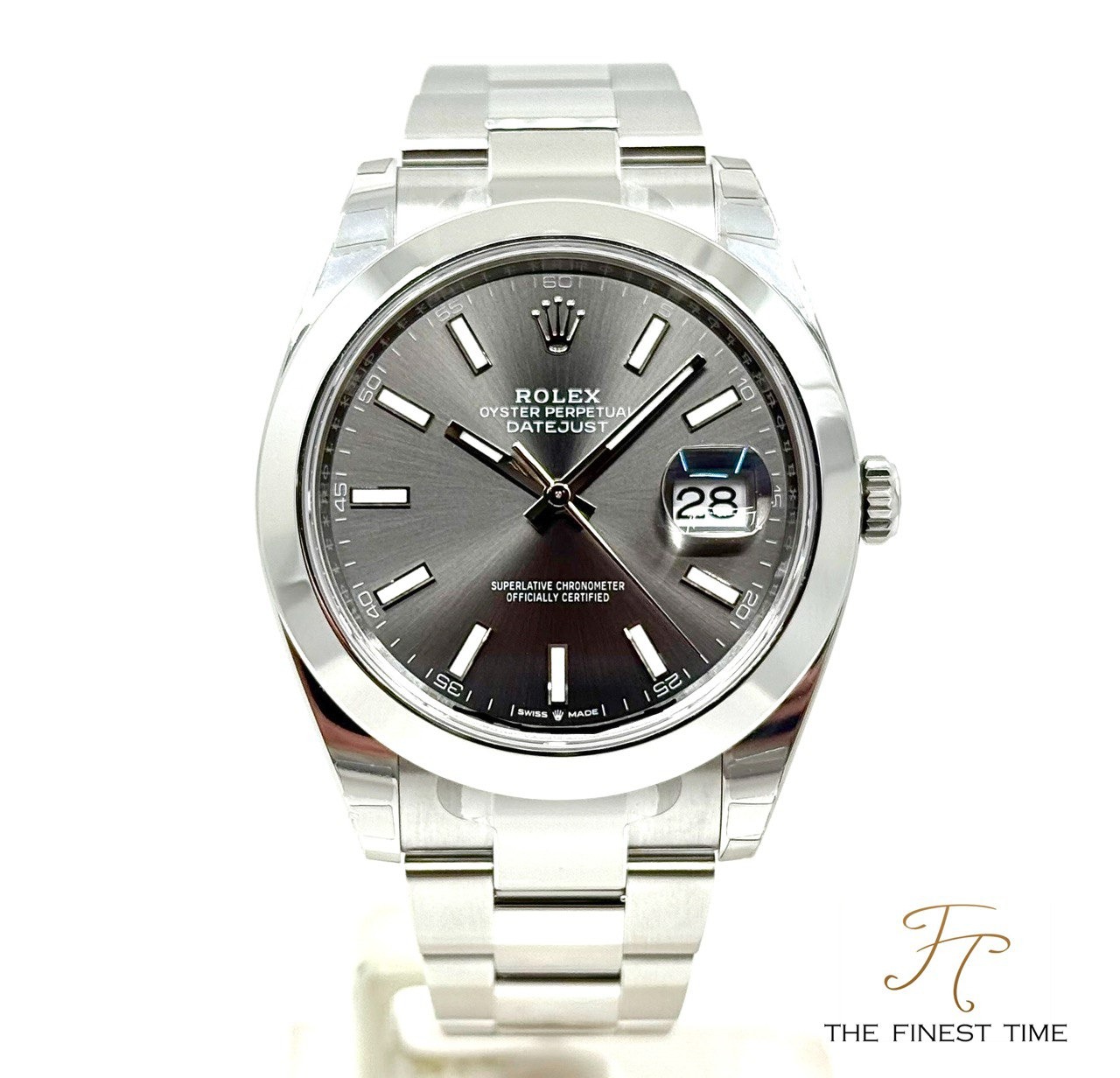 Rolex Datejust 41 126300 Slate 126300 Rhodium Oyster _ May 2025, Luxury ...