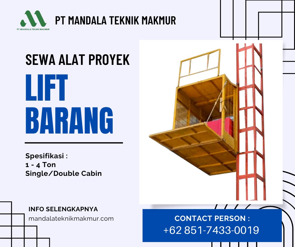 Sewa Bar Cutting, Bar Bending, Lift Crane, Kompressor, Genset, Molen ...