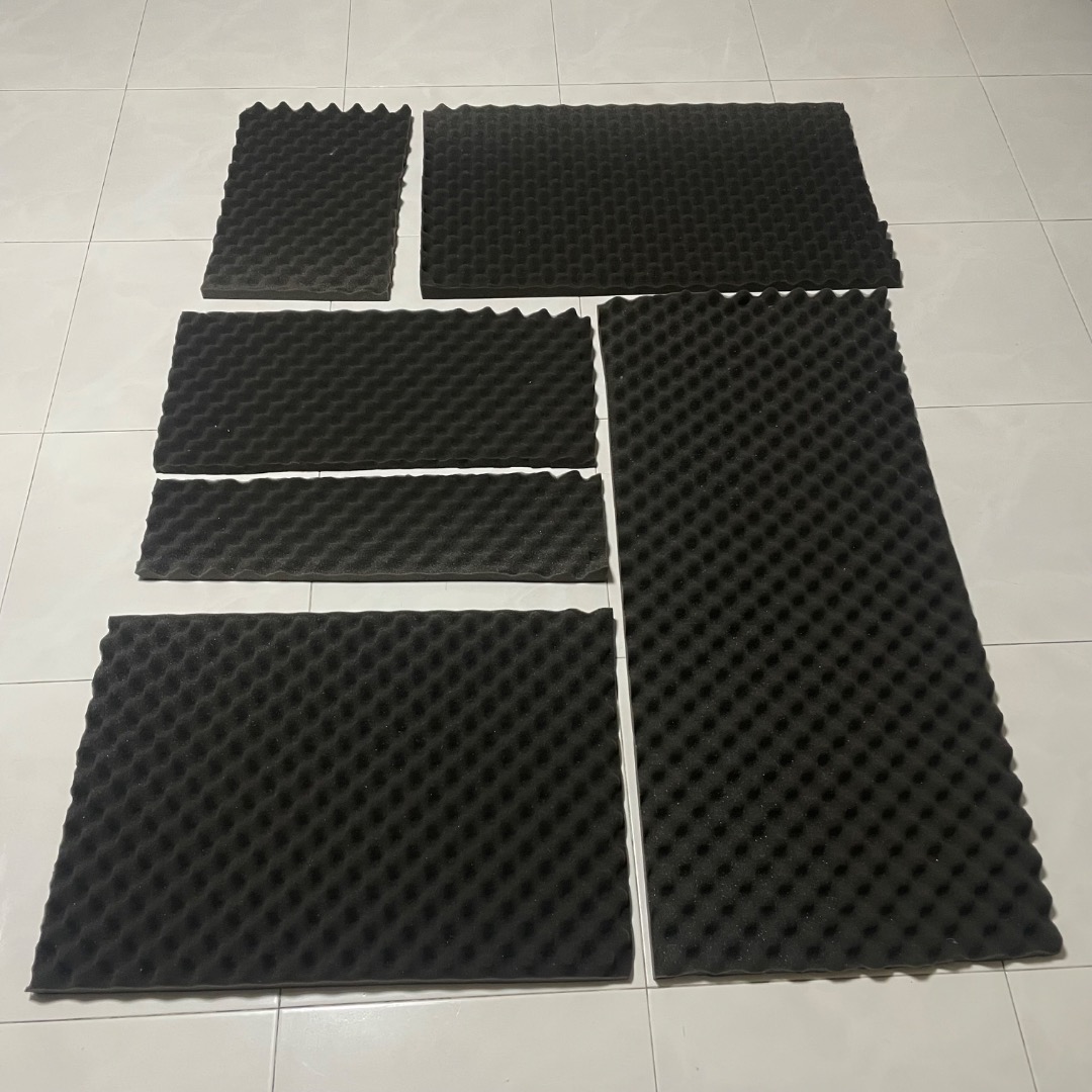 SOUND BARRIER FOAM | ASSORTED SIZES | 1 of EACH | NOISE REDUCTION ...