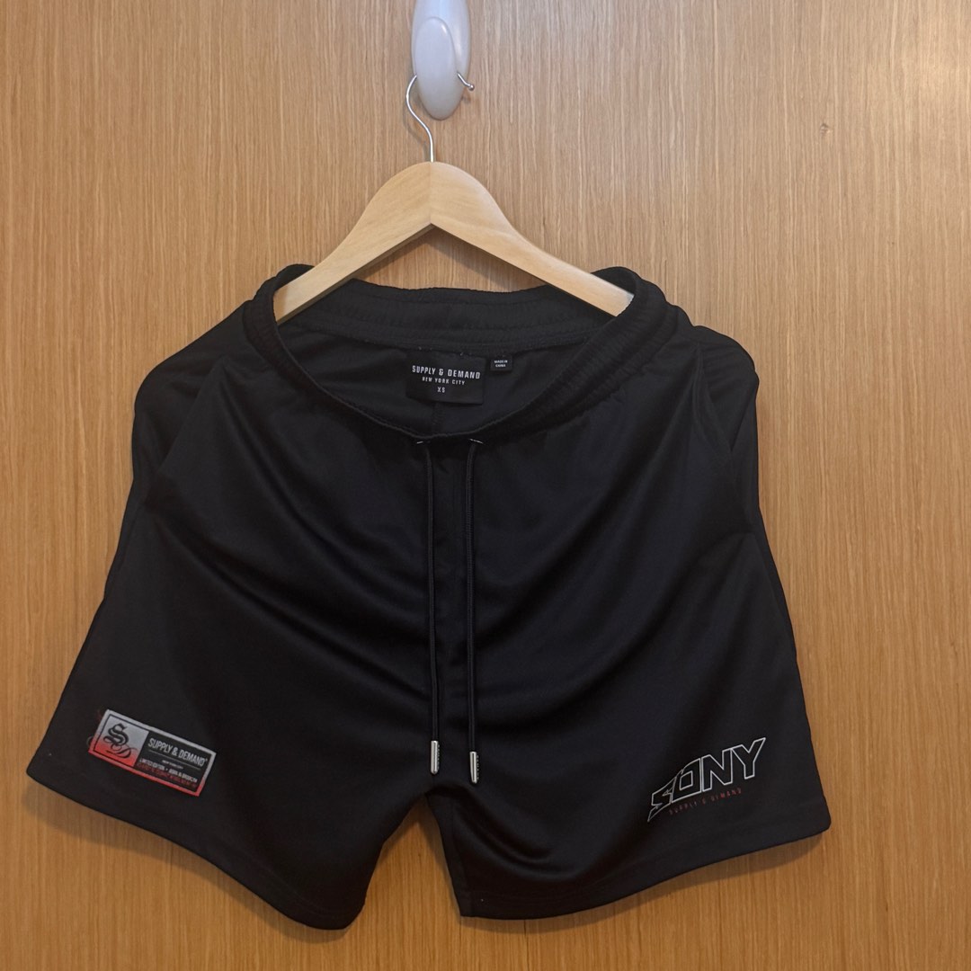 Supply & Demand black shorts, Men's Fashion, Bottoms, Shorts on Carousell