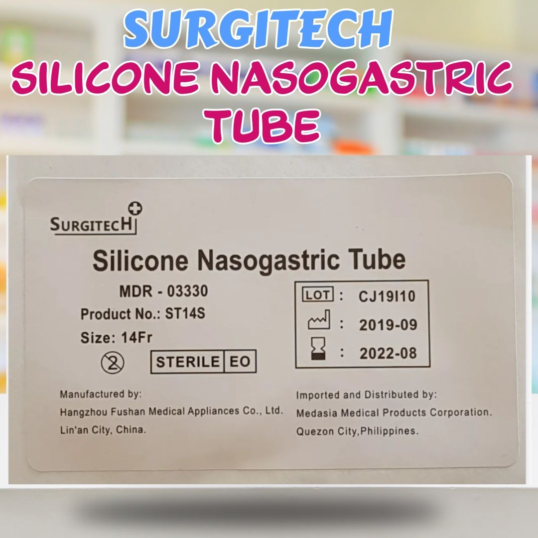SURGITECH SILICONE NASOGASTRIC TUBE, Health & Nutrition, Medical ...