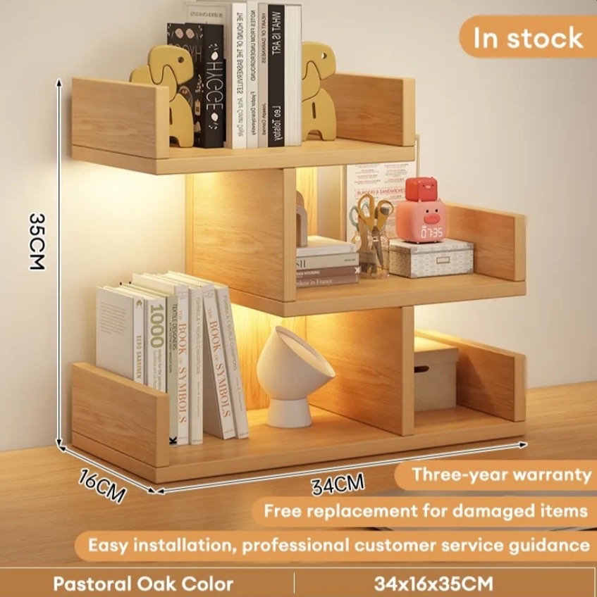 Tabletop Bookshelf Organizer | Study Desk Bookshelf | Desk Storage ...