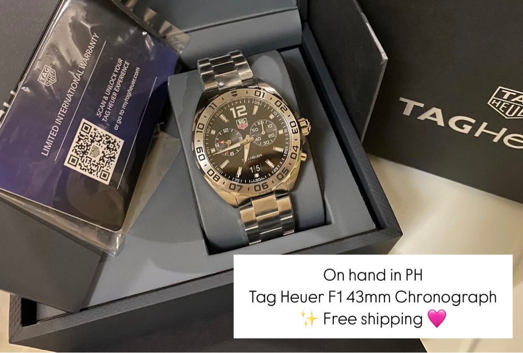 Tag Heuer F1 43mm Men's Watch, Luxury, Watches on Carousell