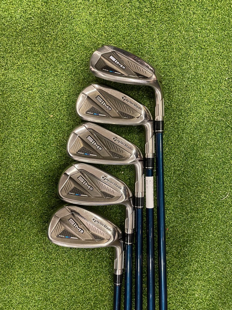 TaylorMade SIM2 MAX Irons (6-P) [5 Pieces] (With TENSEI blue TM 60 ...