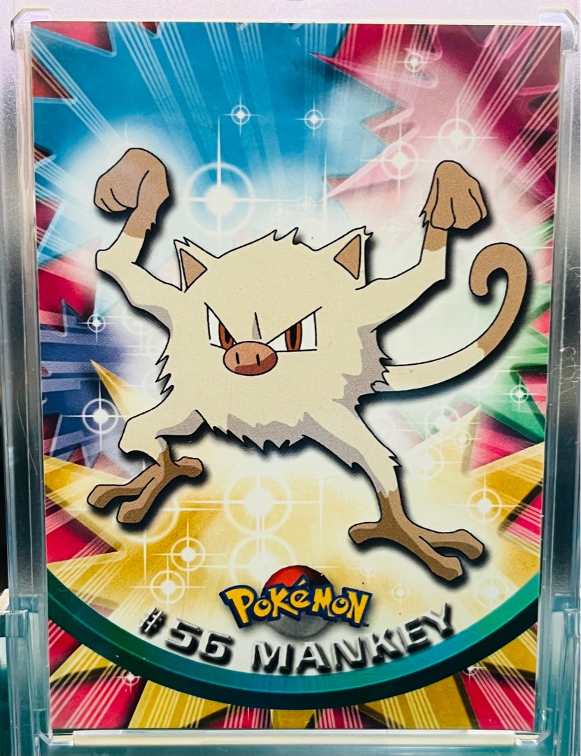 Topps Pokemon Series 1 - Mankey #56 (First Print), Hobbies & Toys, Toys ...