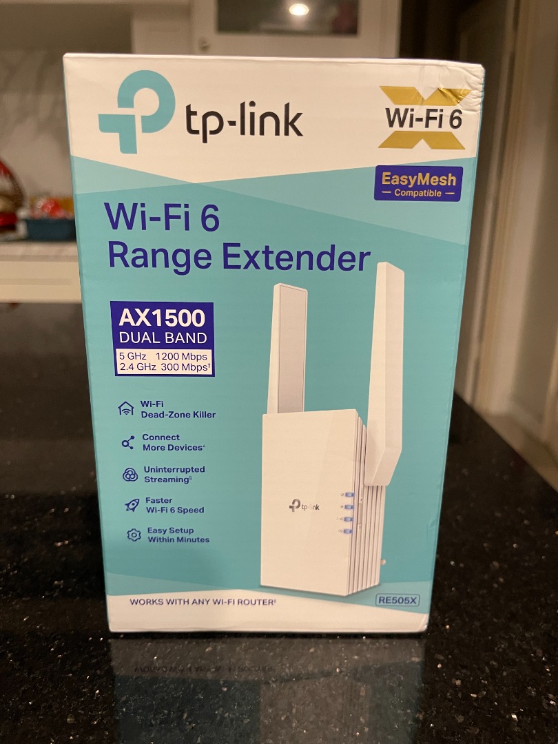 TP-LINK RE505X AX1500 Onemesh WiFi 6 Wireless AX WiFi Range Extender ...