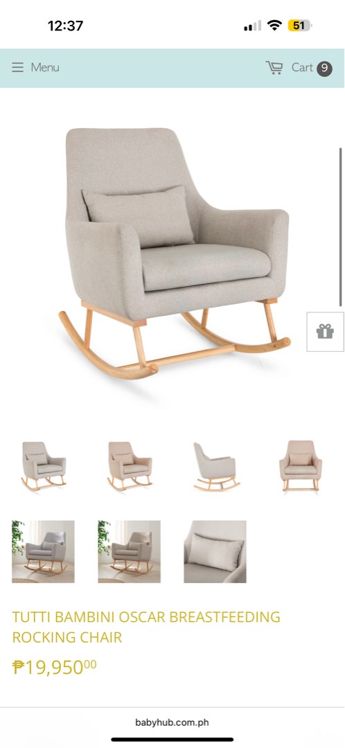 Tutti Bambini Rocking Chair, Furniture & Home Living, Furniture, Chairs ...