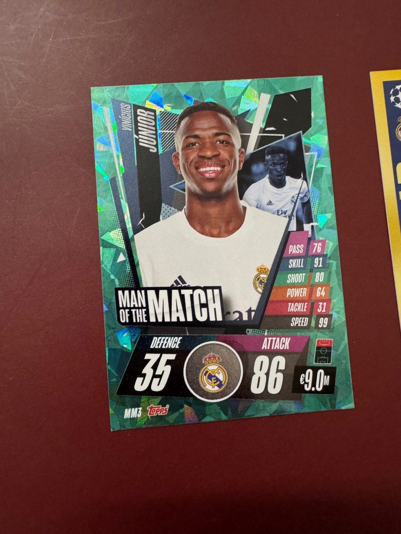 Vinicius Junior - Real Madrid Topps Limited Edition Cards Set, Hobbies ...