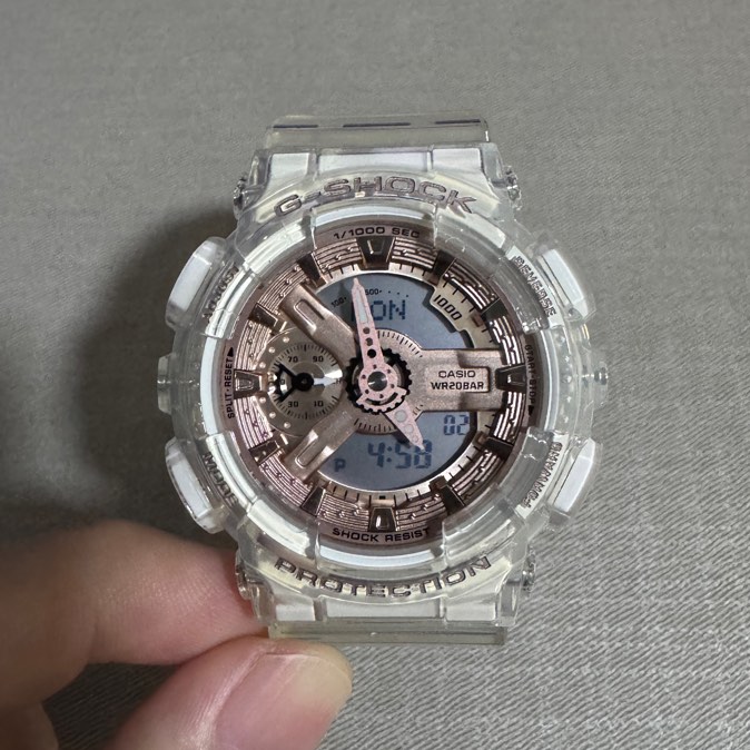 White/Transparent G-SHOCK Watch, Women's Fashion, Watches & Accessories ...