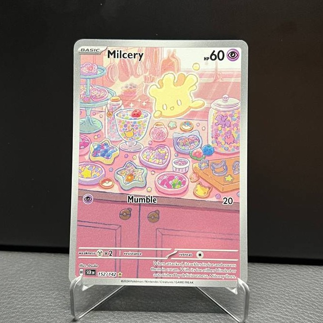 WTS Milcery IR FA 152/142 Stellar Crown Pokemon TCG Illustration Rare ...