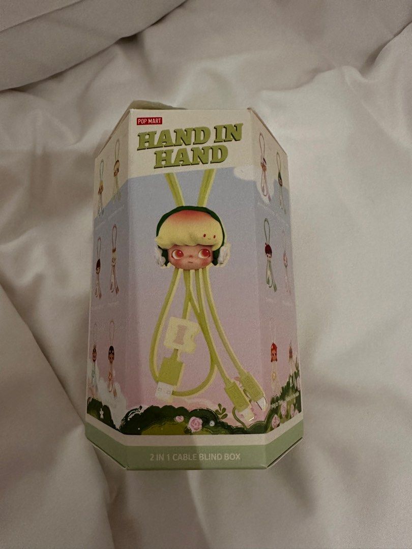 100% Authentic POPMART Hand in hand 2 in 1 cable blind box (From ...