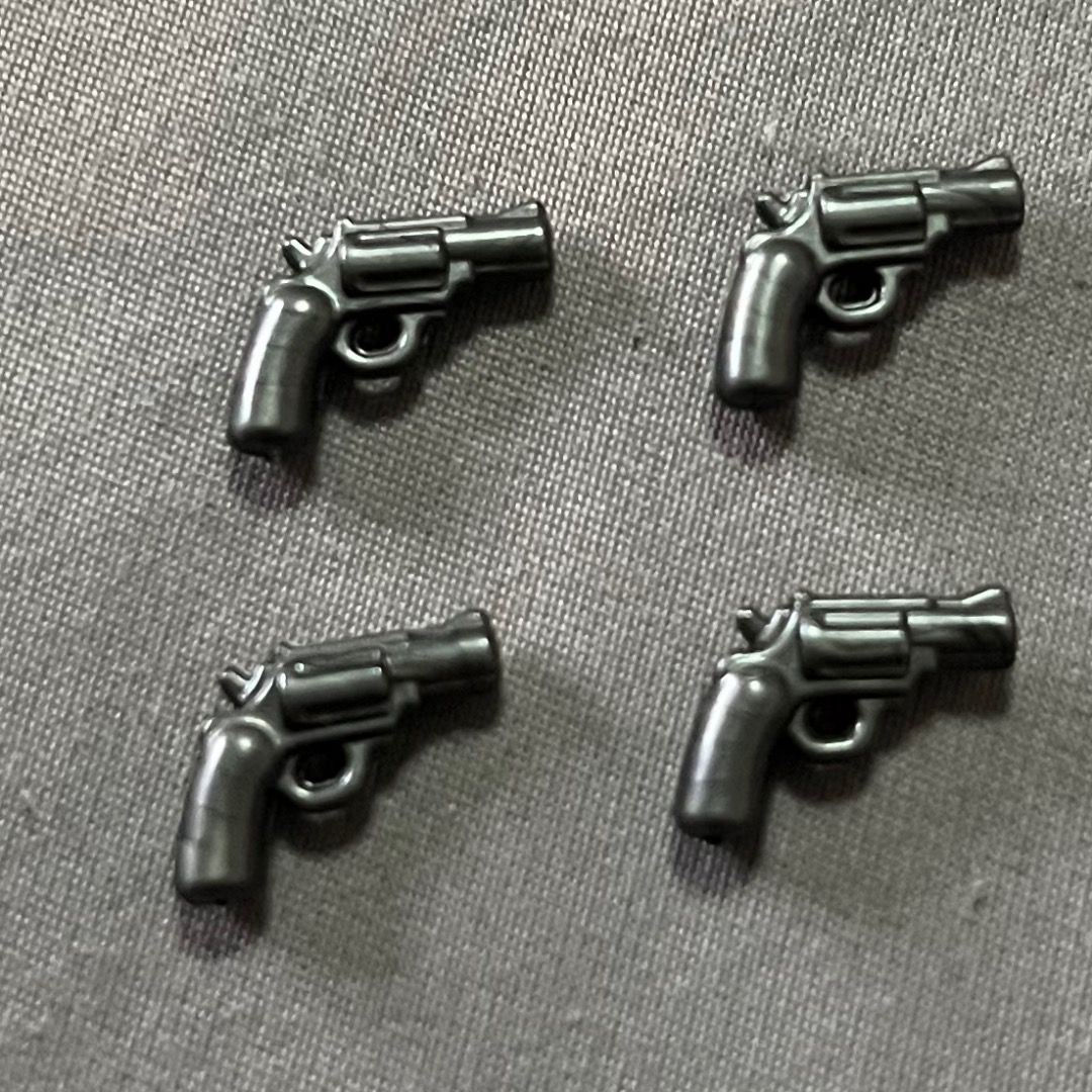 4x Brickmania Snubnose Revolver guns for lego police army and swat ...