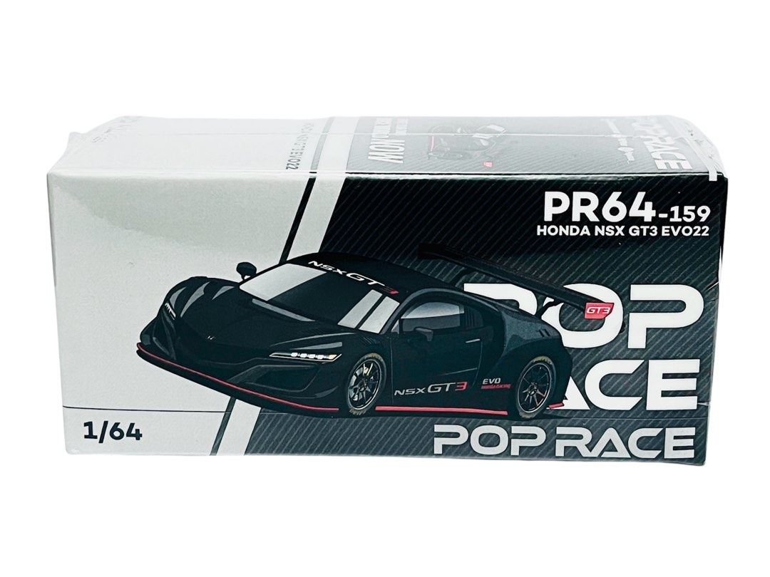 全新 未開封 Pop Race Scale 1:64 1/64 比例 本田 Honda NSX GT3 EVO22 Carbon ...