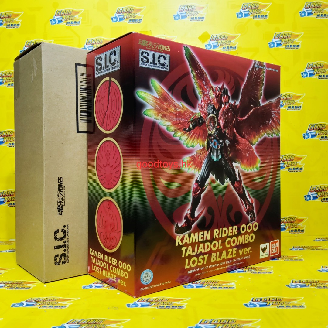 中古已開封 BANDAI 魂商店限定 SIC KAMEN RIDER OOO TAJADOL COMBO LOST BLAZE VER. 幪面 ...