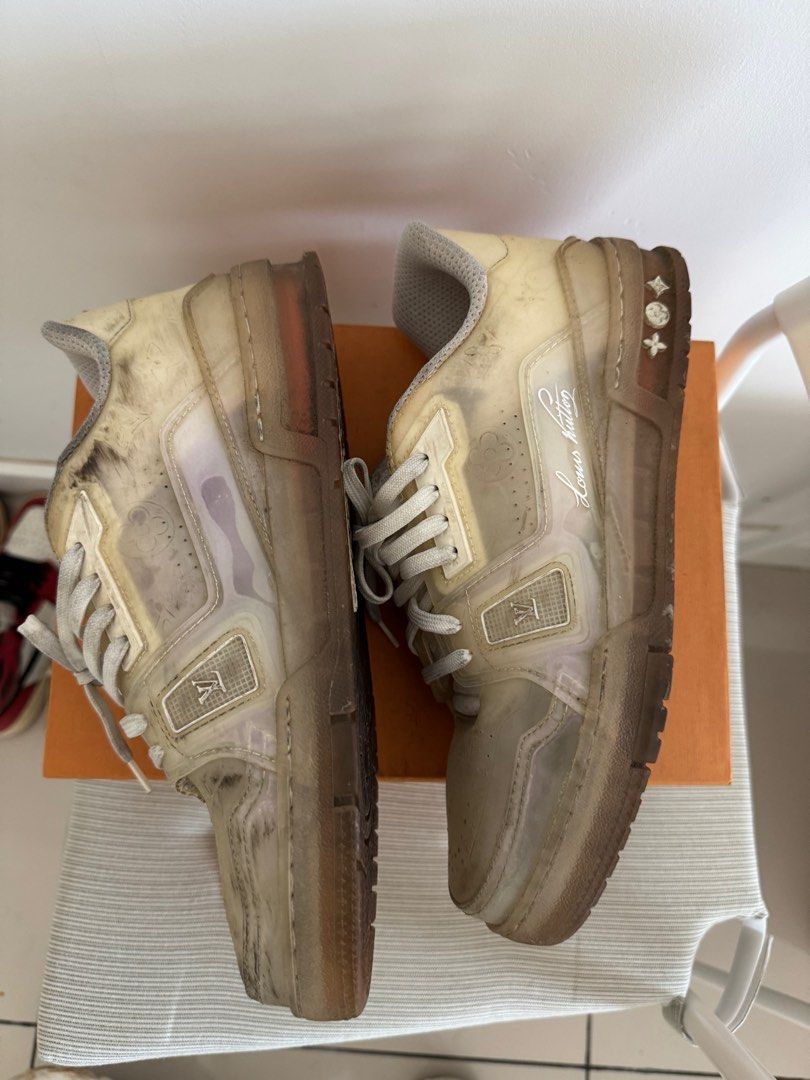 Authentic LV Trainer Transparent 7 fit UK7-8 Louis Vuitton, Luxury ...
