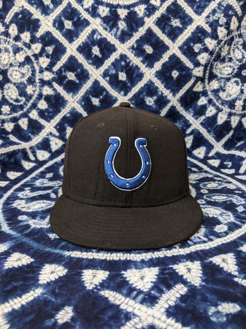 Black Indianapolis Colts Omaha New Era 59FIFTY Fitted Hat, Men's ...