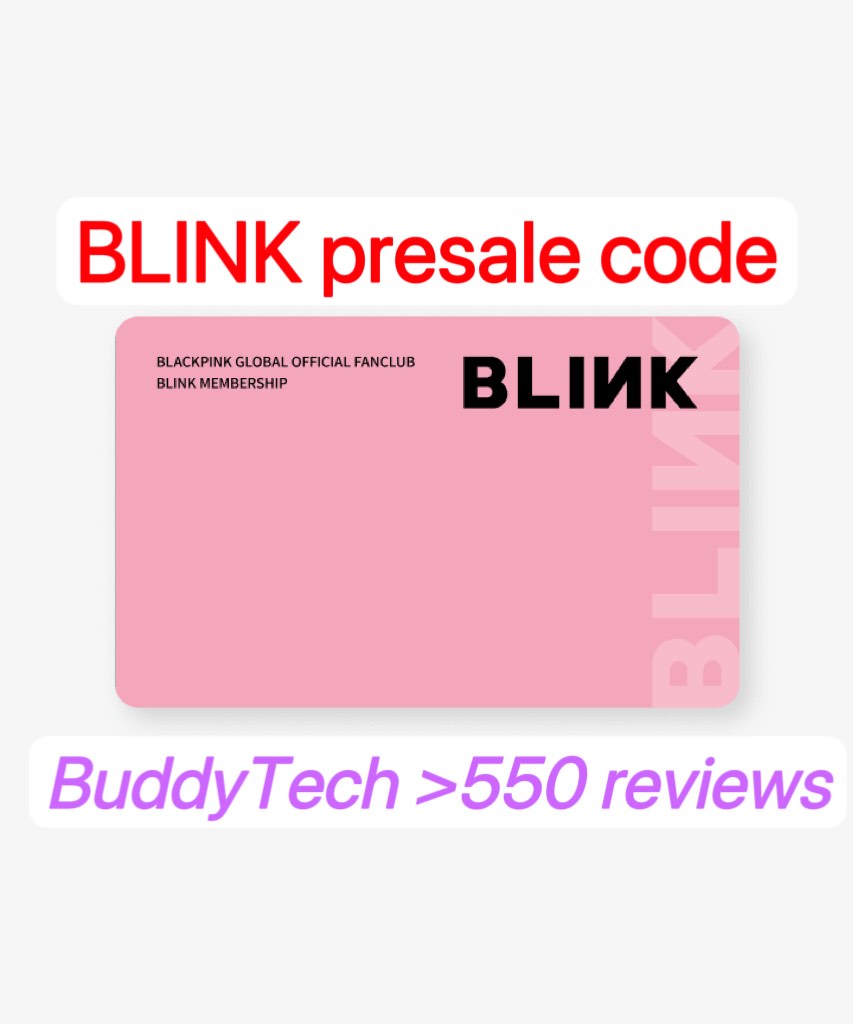 BlackPink BLINK registered Weverse presale code Deadline world tour ...