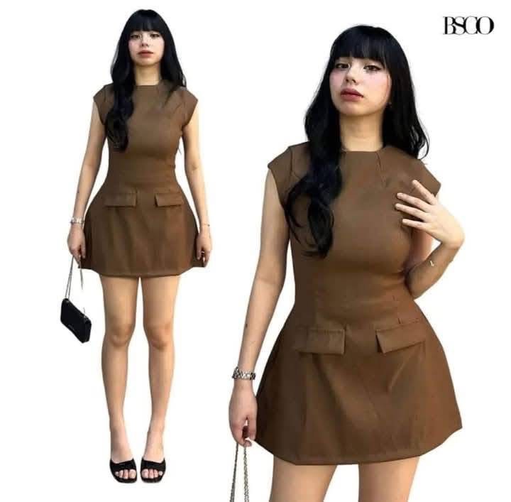 BSCO Noelle Dress in Brown (Large), Women's Fashion, Dresses & Sets ...