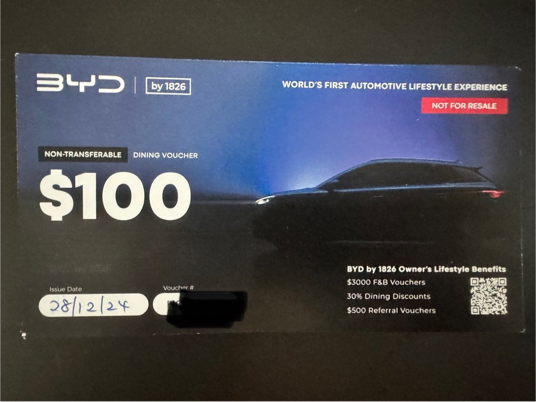 BYD Restaurant voucher, Tickets & Vouchers, Vouchers on Carousell