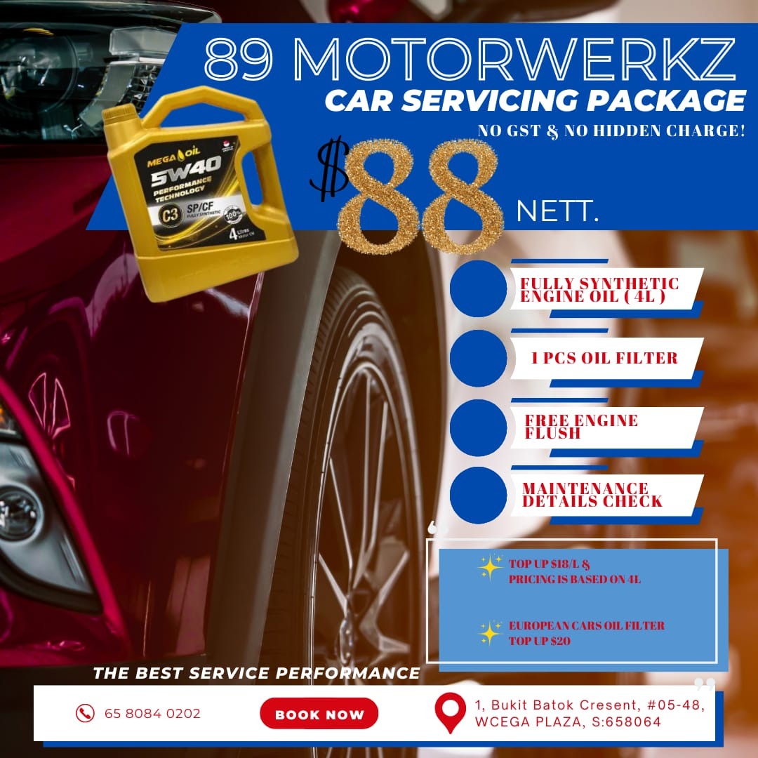 CAR SERVICING PACKAGE Mega Lubricants 5w40, Car Accessories, Car ...