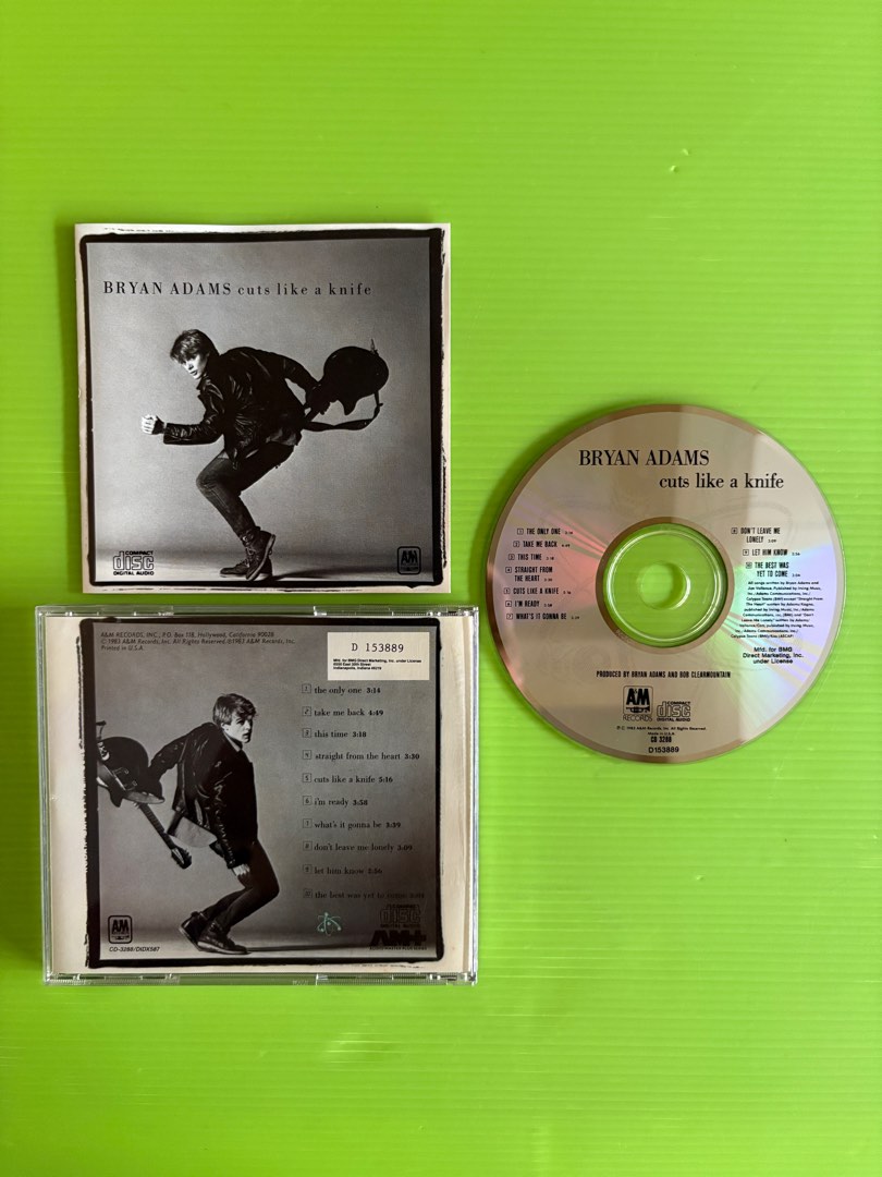 CD Bryan Adams Cut Like A Knife Album CD, Hobbies & Toys, Music & Media, CDs & DVDs on Carousell