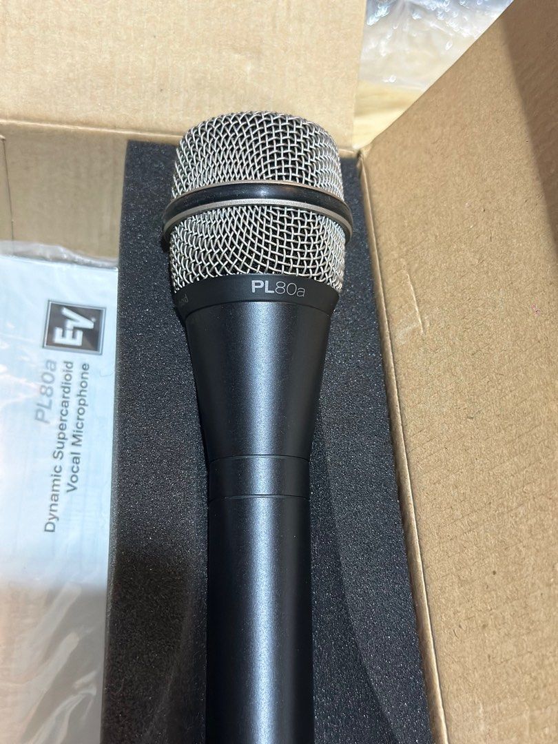 Electro Voice PL80 Microphone, Audio, Microphones on Carousell