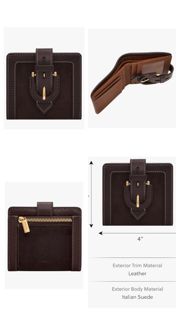 Fossil Authentic Harwell Small Tab Bifold Leather Official PO Japan ...