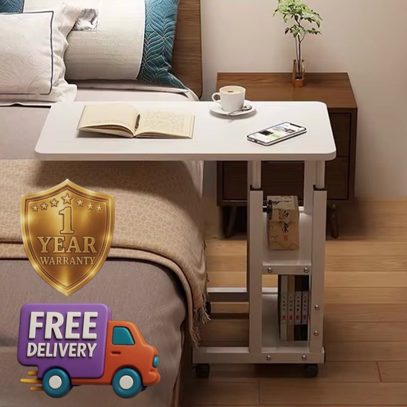 [FREE DELIVERY] Height Adjustable Bedside Laptop Table | Side Laptop ...