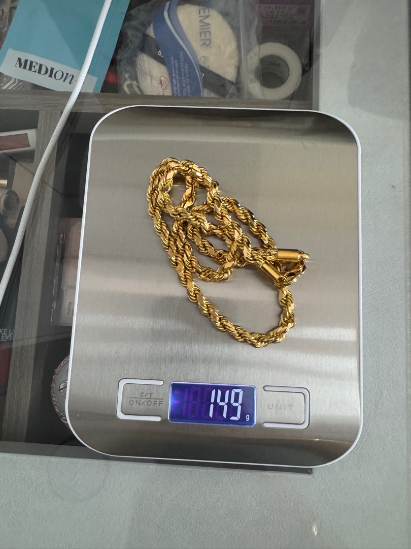 Gold Chain 916, Men's Fashion, Watches & Accessories, Jewelry on Carousell