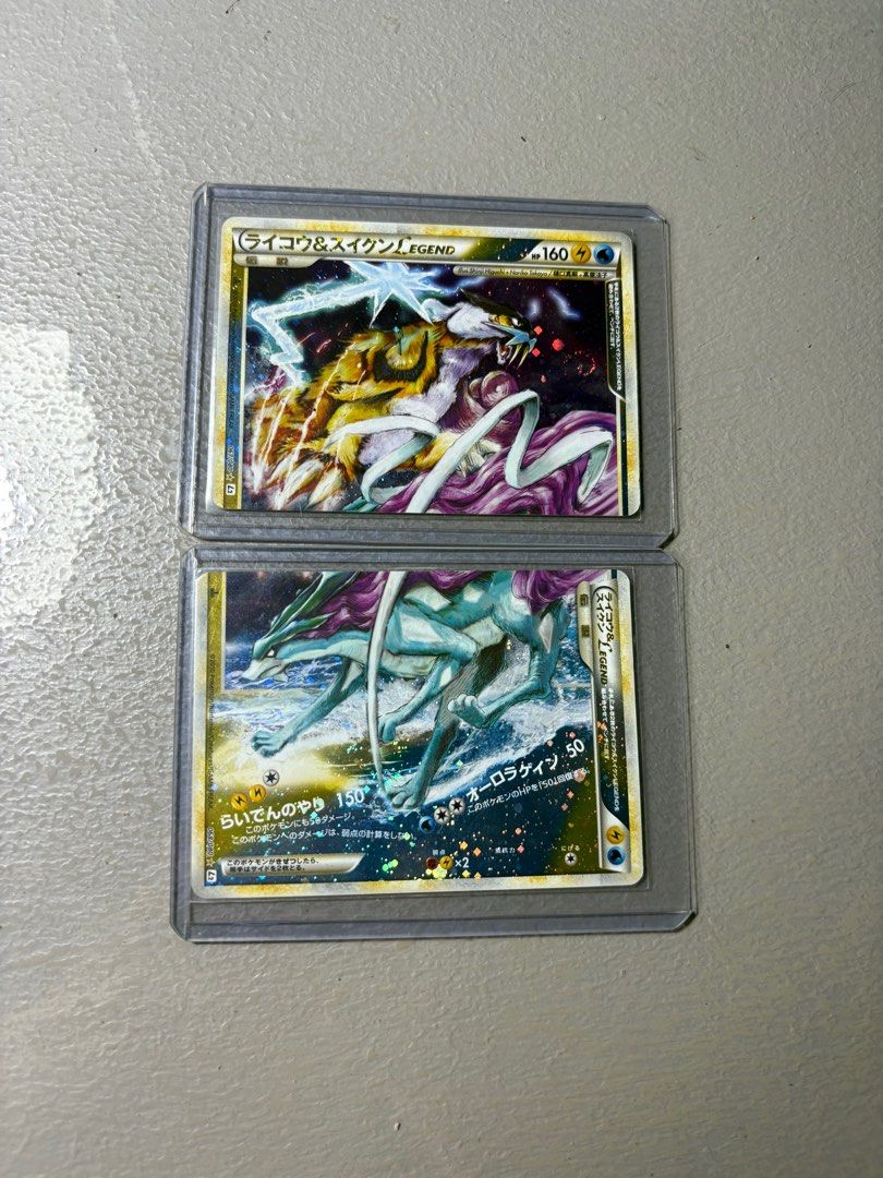 HGSS Suicune and Raikou legend set, Hobbies & Toys, Toys & Games on ...