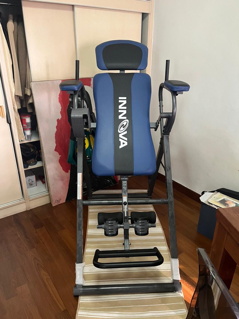 Inversion Table with Power Tower Workout Station, Sports Equipment ...