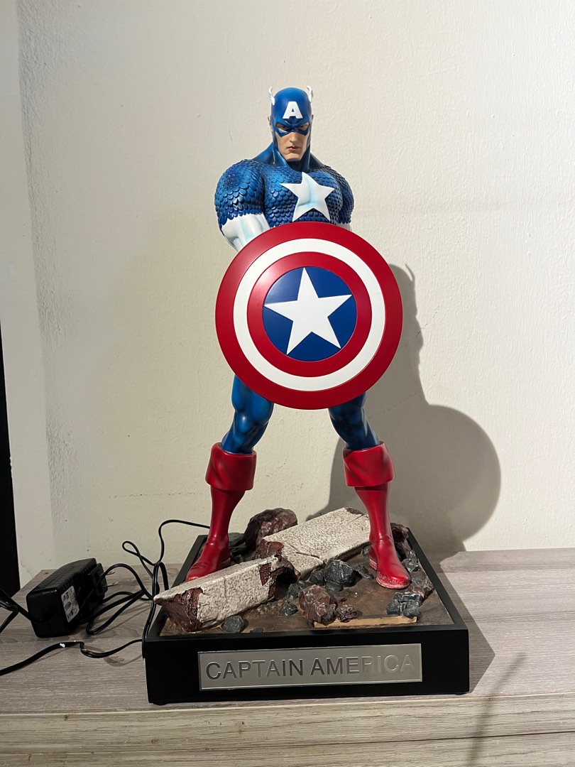 KingArts Civil Captain America 1/4 Scale Charger Statue, Hobbies & Toys ...