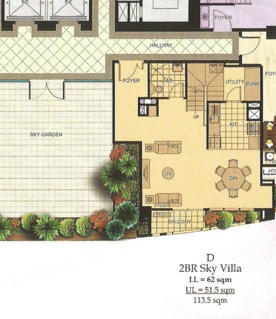 Large Duplex Penthouse Sky Villa in Makati at Oriental Garden 2 bed / 3 ...