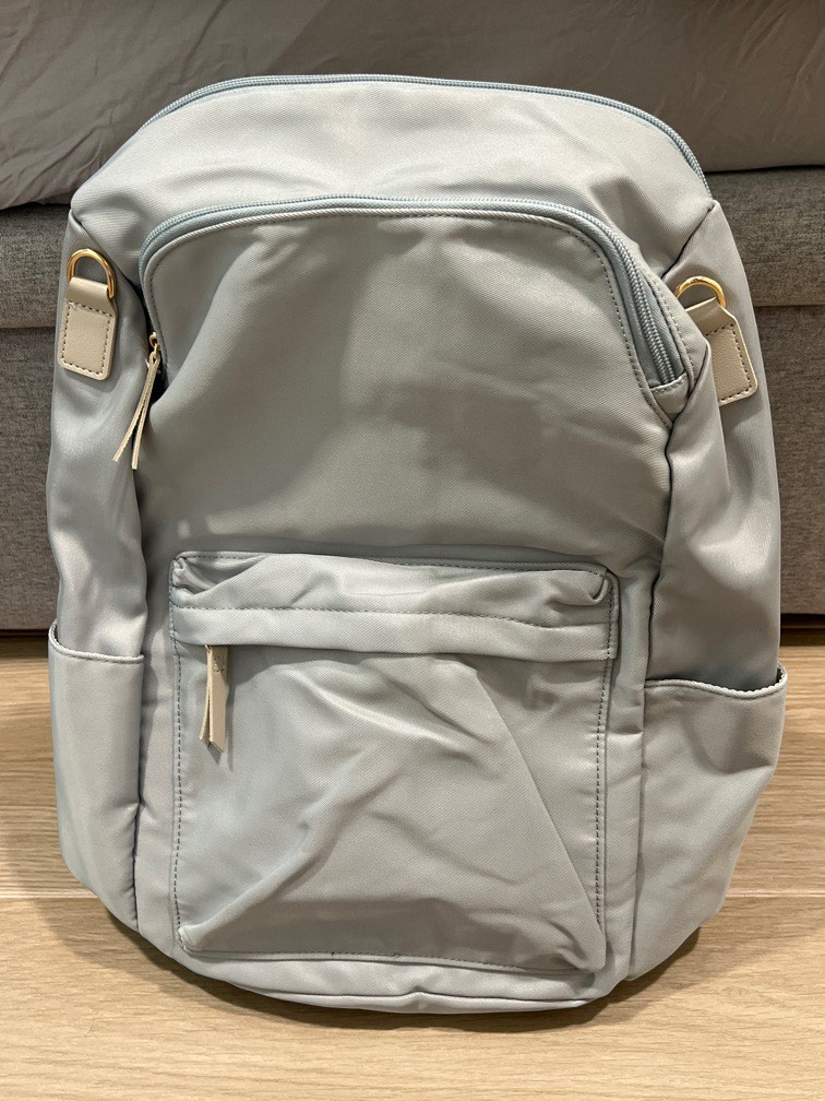 LIGHT BLUE DUO SLING BAGPACK, Men's Fashion, Bags, Backpacks on Carousell