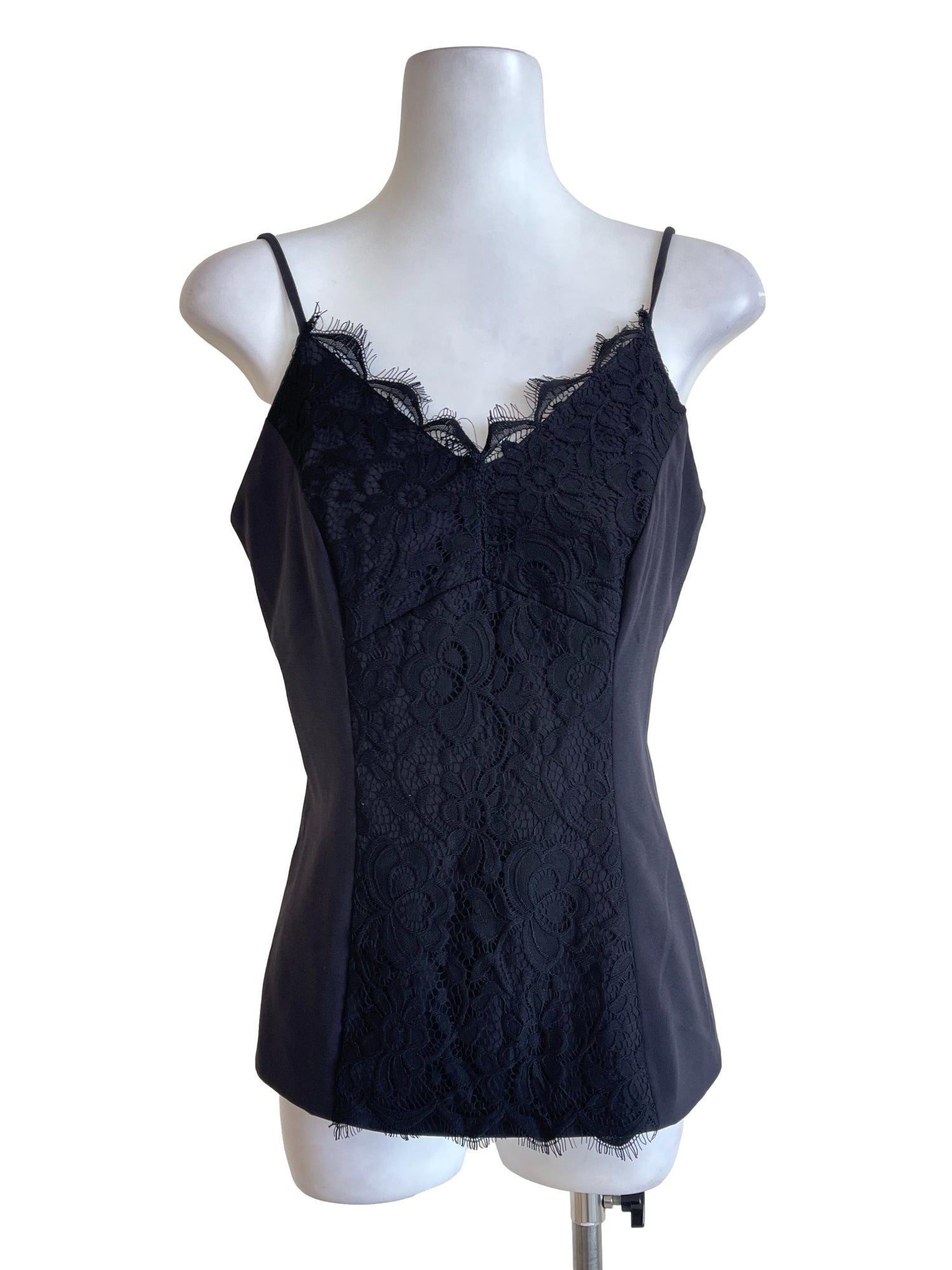 MDS Black Flower Lace Half Tops, Women's Fashion, Tops, Other Tops on ...