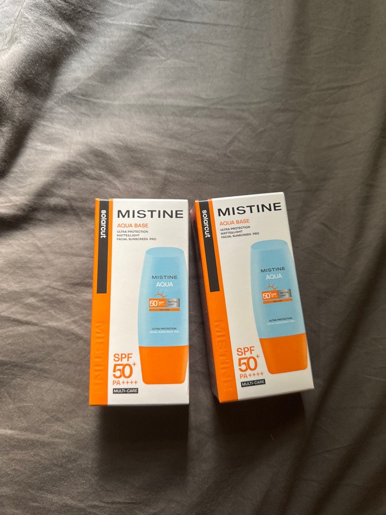 Mistine Aqua Base Sunscreen, Beauty & Personal Care, Face, Face Care Products on Carousell