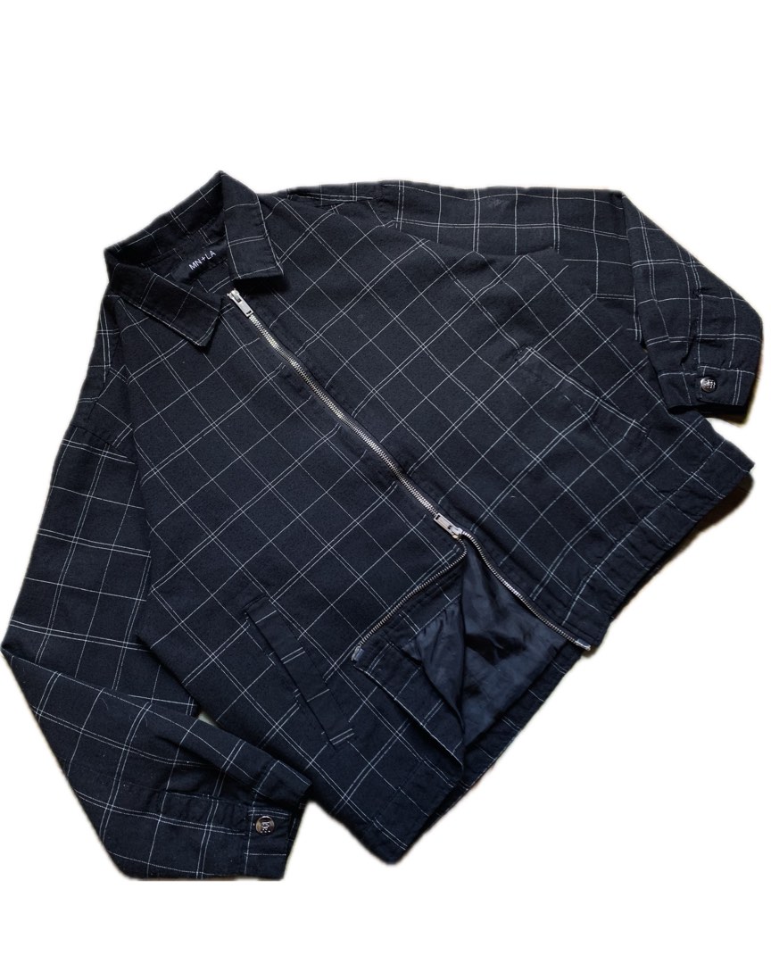 MN+LA Zip Trucker Jacket in Anthracite, Men's Fashion, Coats, Jackets ...