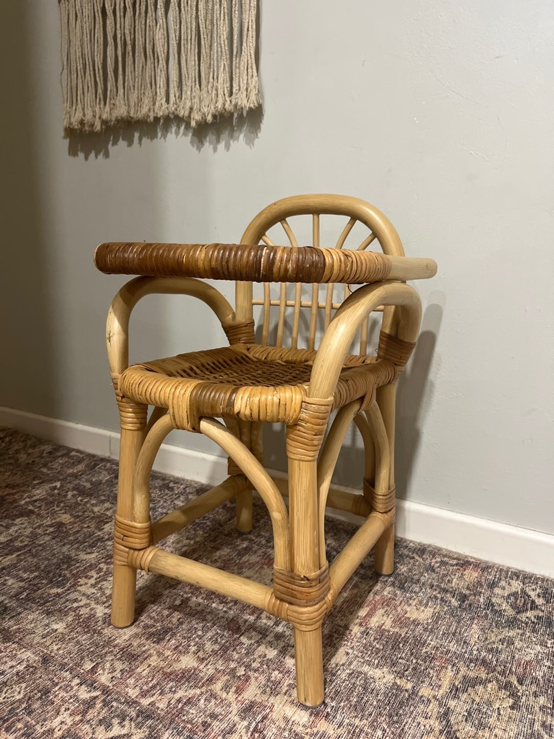 Momiji Rattan Toy Feeding Chair for Dolls, Babies & Kids, Nursing ...