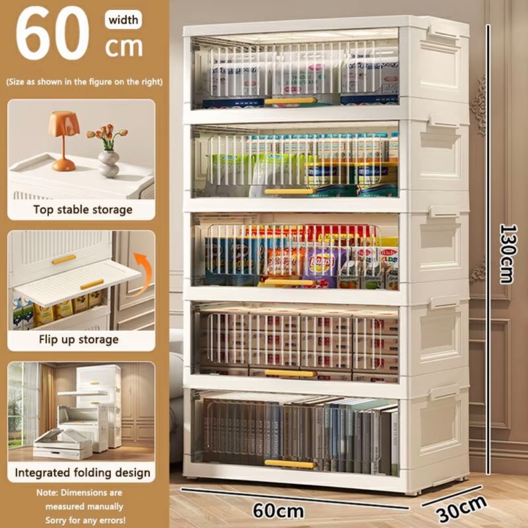 Multi Layer Storage Rack | Flip Top Storage Shelf | Foldable Storage ...